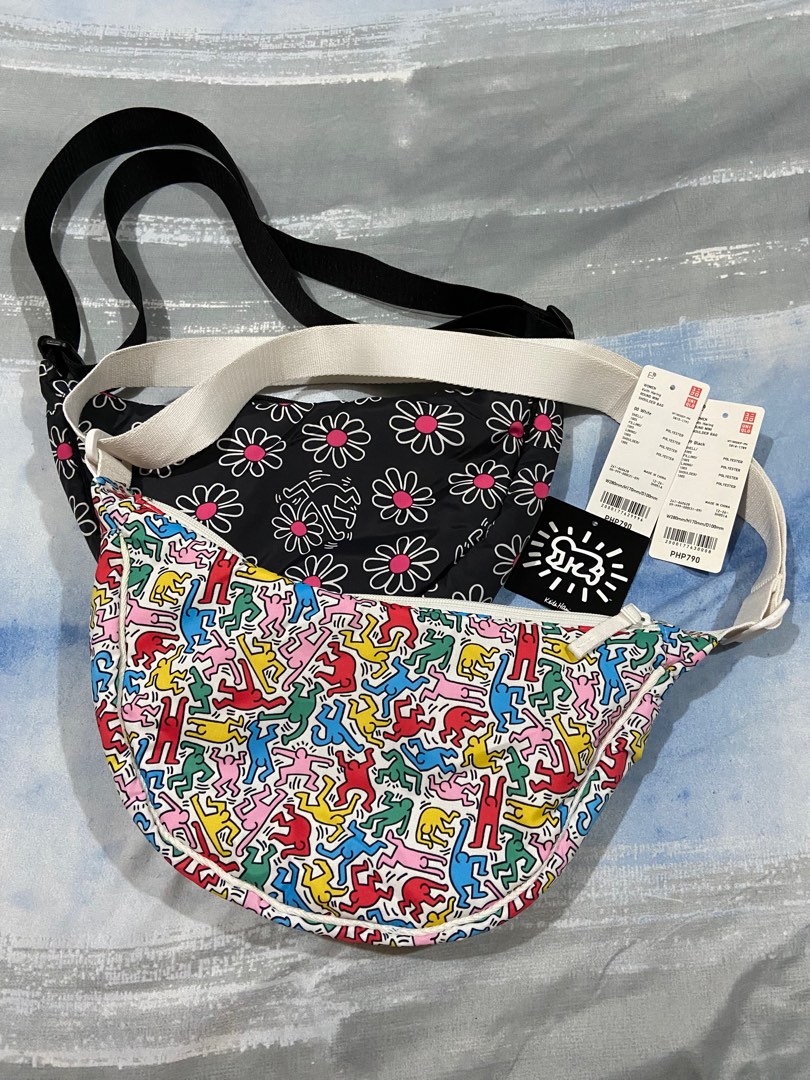 Uniqlo Keith Haring Bag (Floral Avail) - Sold per pc, Women's Fashion ...