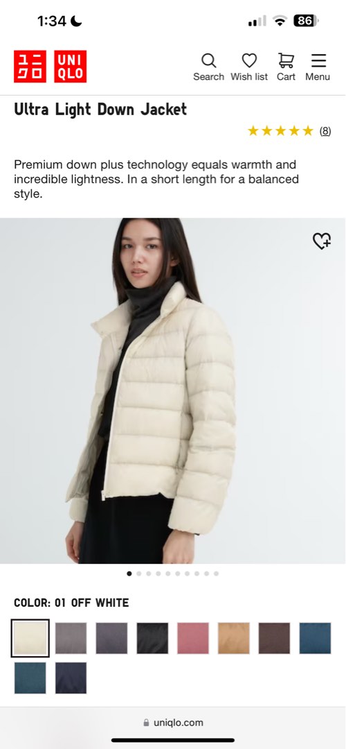 UNIQLO Ultra Light Down Jacket, Women's Fashion, Coats, Jackets and ...