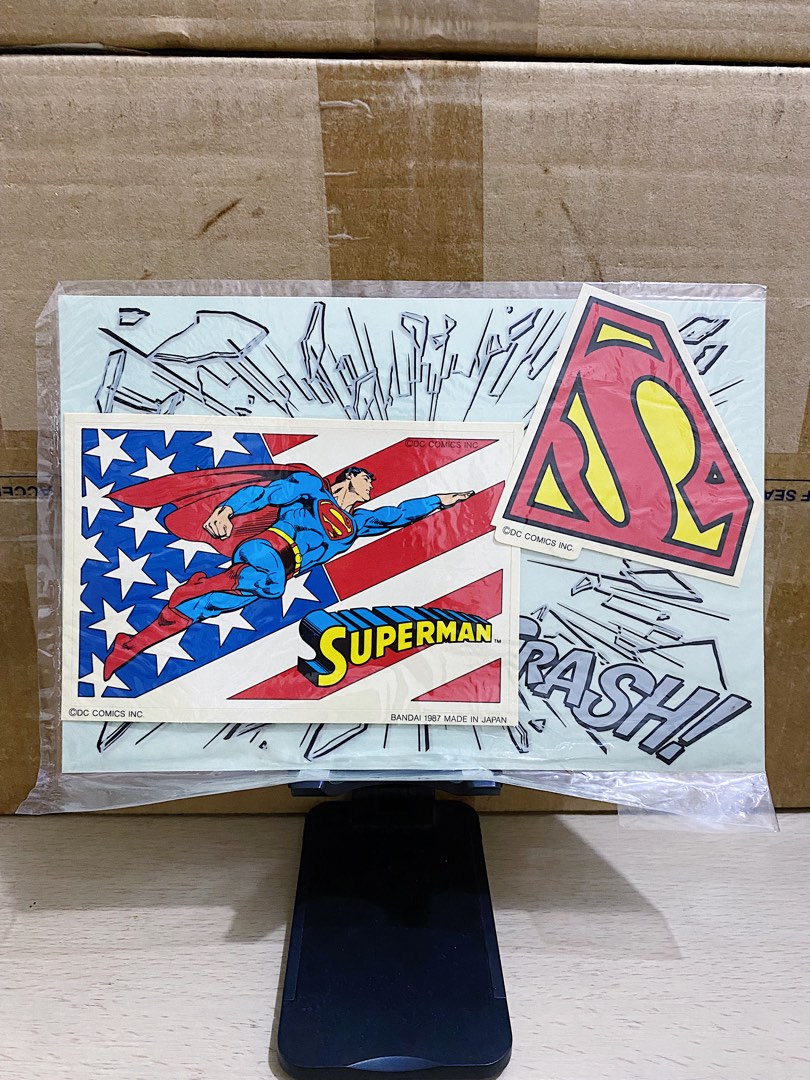 (Vintage) 1987 Superman - Window Pop - Sticker Set by Bandai Japan ...