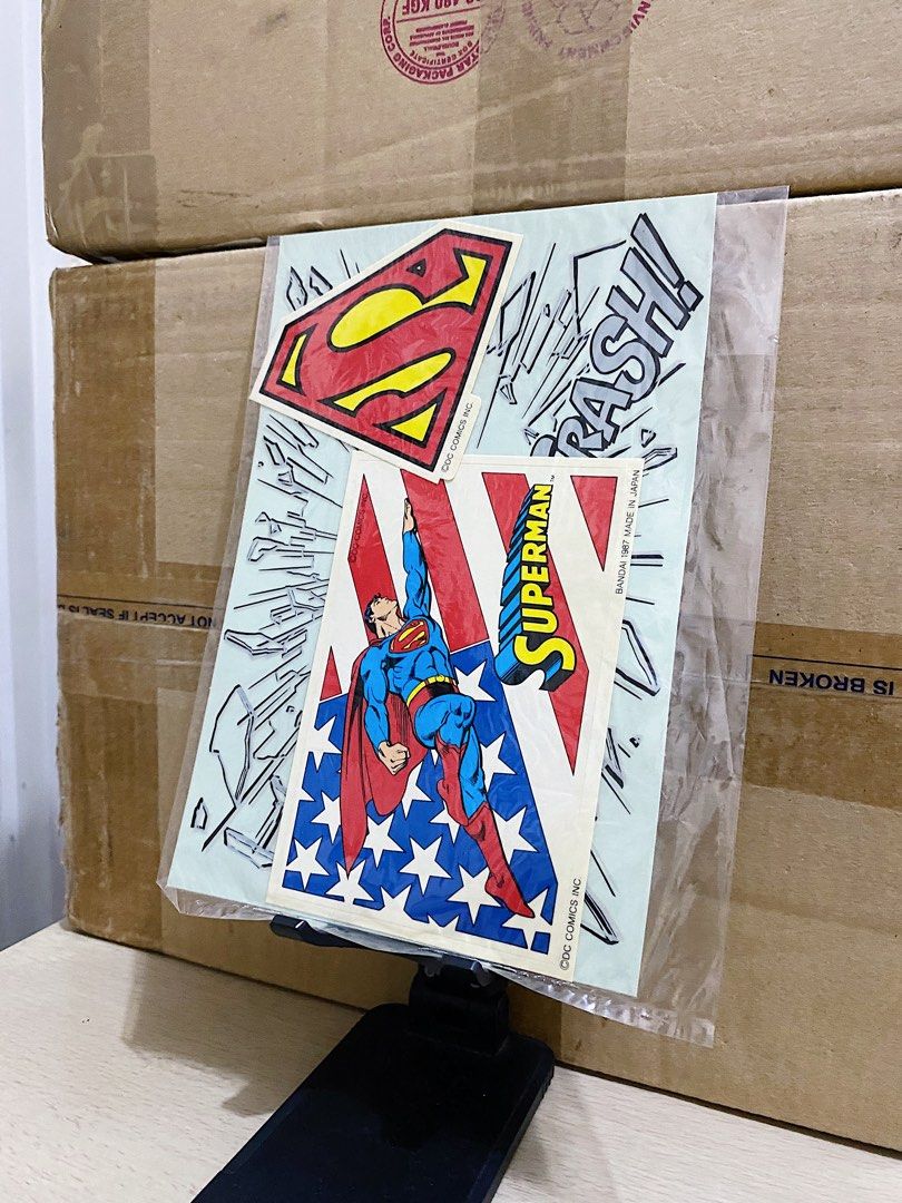 (Vintage) 1987 Superman - Window Pop - Sticker Set by Bandai Japan ...