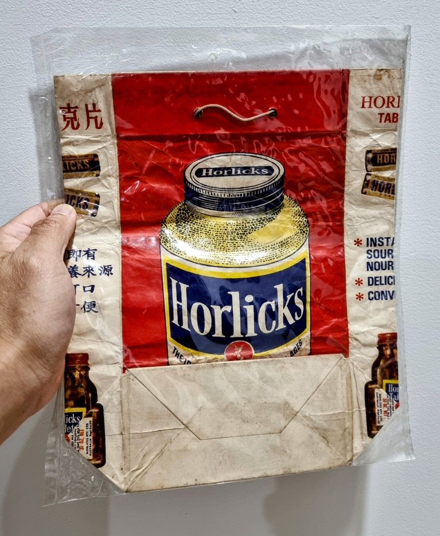 Vintage Horlicks Paper Bag, Hobbies & Toys, Memorabilia & Collectibles ...