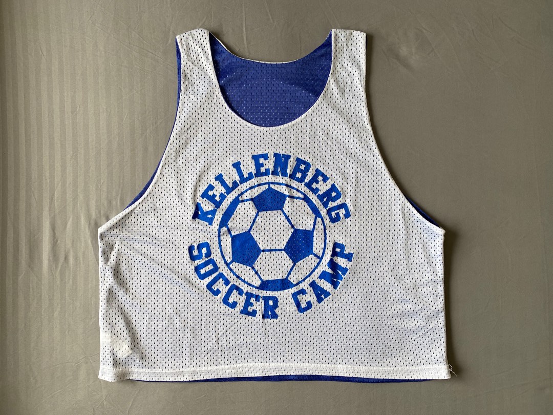 Vintage Kellenberg Reversible Football Soccer Jersey on Carousell