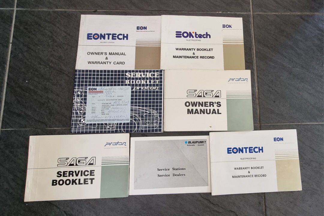 Vintage Proton Saga Owner Manual Book Buku, Hobbies & Toys, Collectibles & Memorabilia, Vintage ...