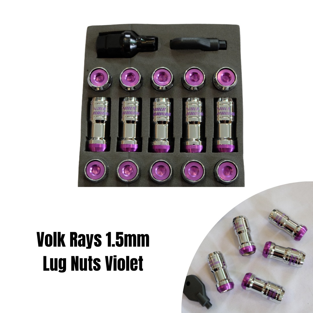 Volk Rays 1.5mm Lug Nuts Violet on Carousell