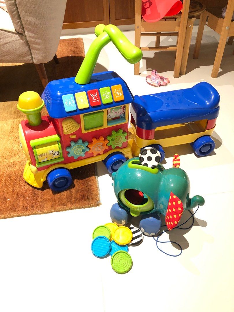 Vtech train pusher walker train music ride + free gift, Babies & Kids ...