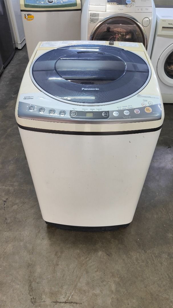 WASHING MACHINE PANASONIC 9KG INVERTER, TV & Home Appliances, Washing ...