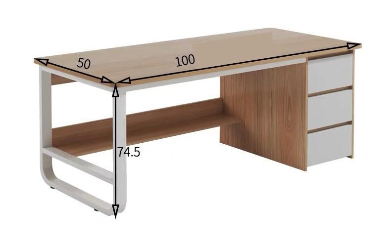 [WHITE] Office Table W/ inbuilt Drawers, Furniture & Home Living ...