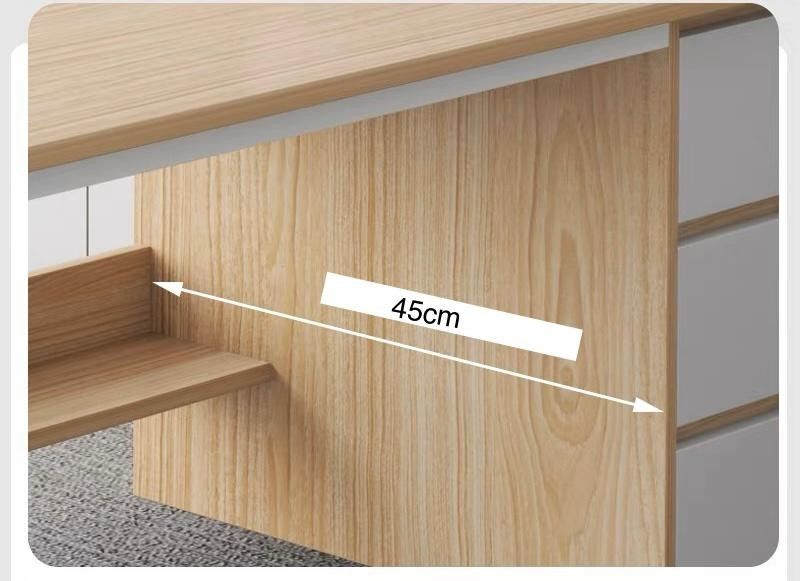 [WHITE] Office Table W/ inbuilt Drawers, Furniture & Home Living ...