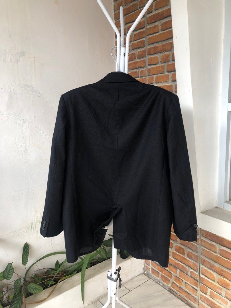 Wool Material Jas Pria Messenger Classic Formal, Fesyen Pria, Pakaian , Atasan di Carousell