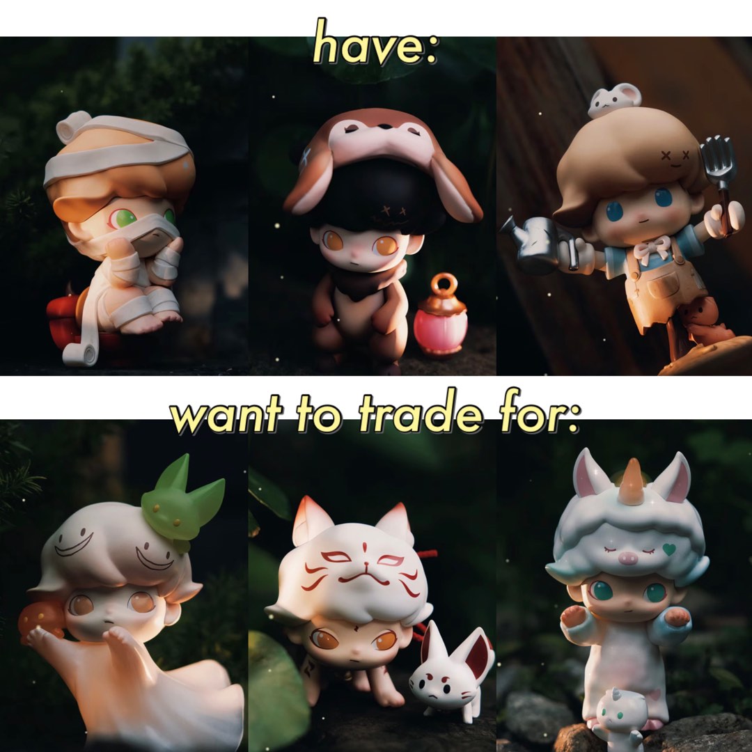 WTT WTS Dimoo No One's Gonna Sleep Tonight Mummy/ Scarecrow/Deer ...