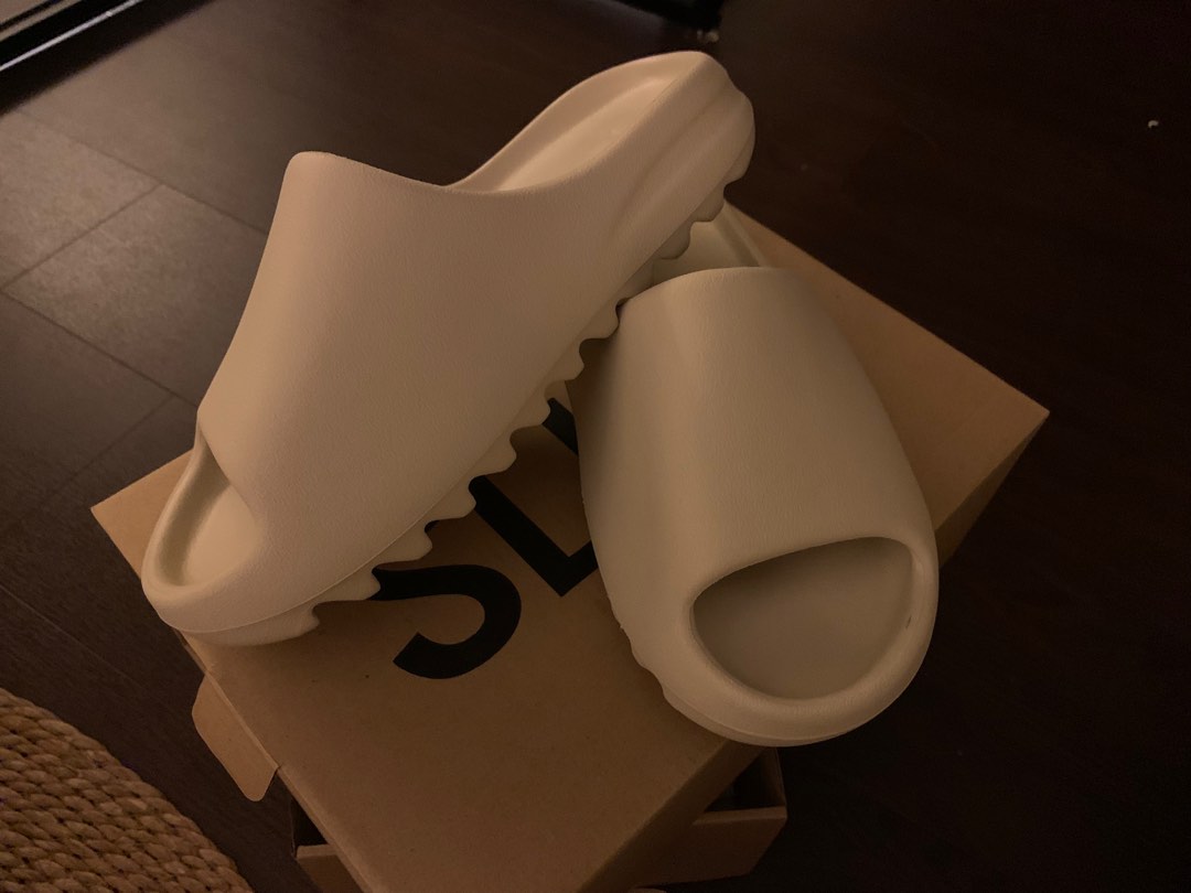 Yeezy style slides - Pure (light brown), Men's Fashion, Footwear ...