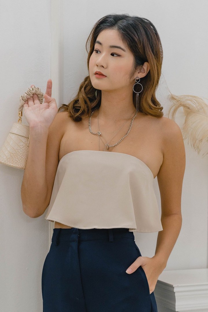 YHF with the flow top, Women's Fashion, Tops, Blouses on Carousell