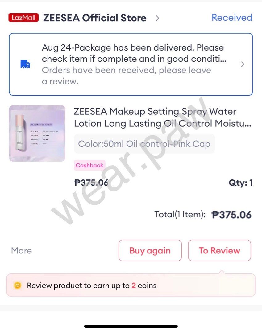 Zeesea Makeup Setting Spray (Pink variant), Beauty & Personal Care ...