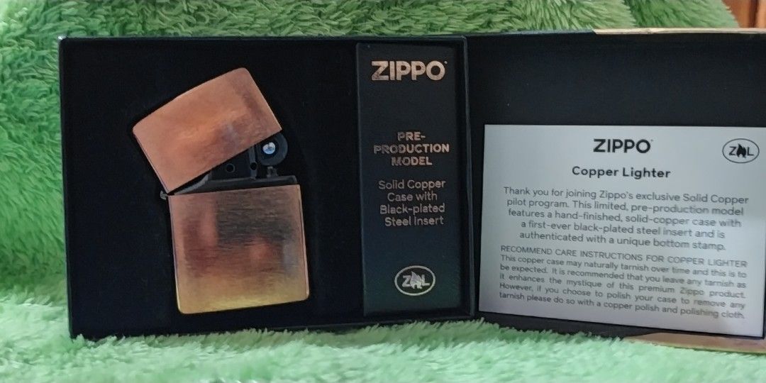 Zippo Solid Copper, Hobbies & Toys, Collectibles & Memorabilia, Vintage Collectibles on Carousell