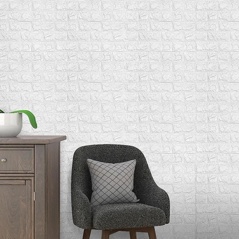 3D Wall Panels Waterproof Brick Wallpaper Peel And Stick Self Adhesive ...