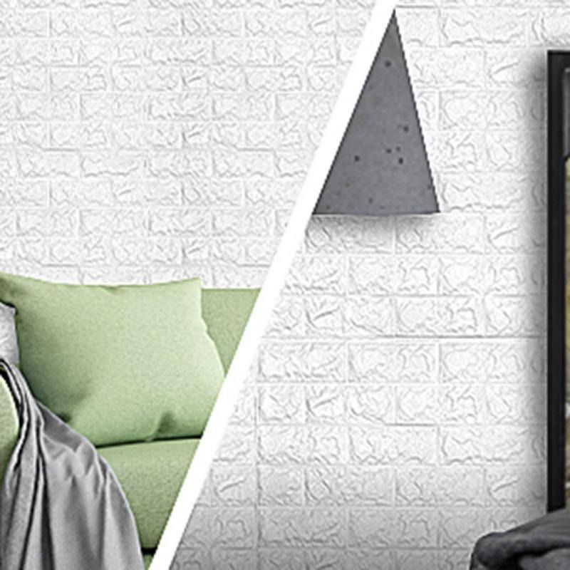 3D Wall Panels Waterproof Brick Wallpaper Peel And Stick Self Adhesive ...