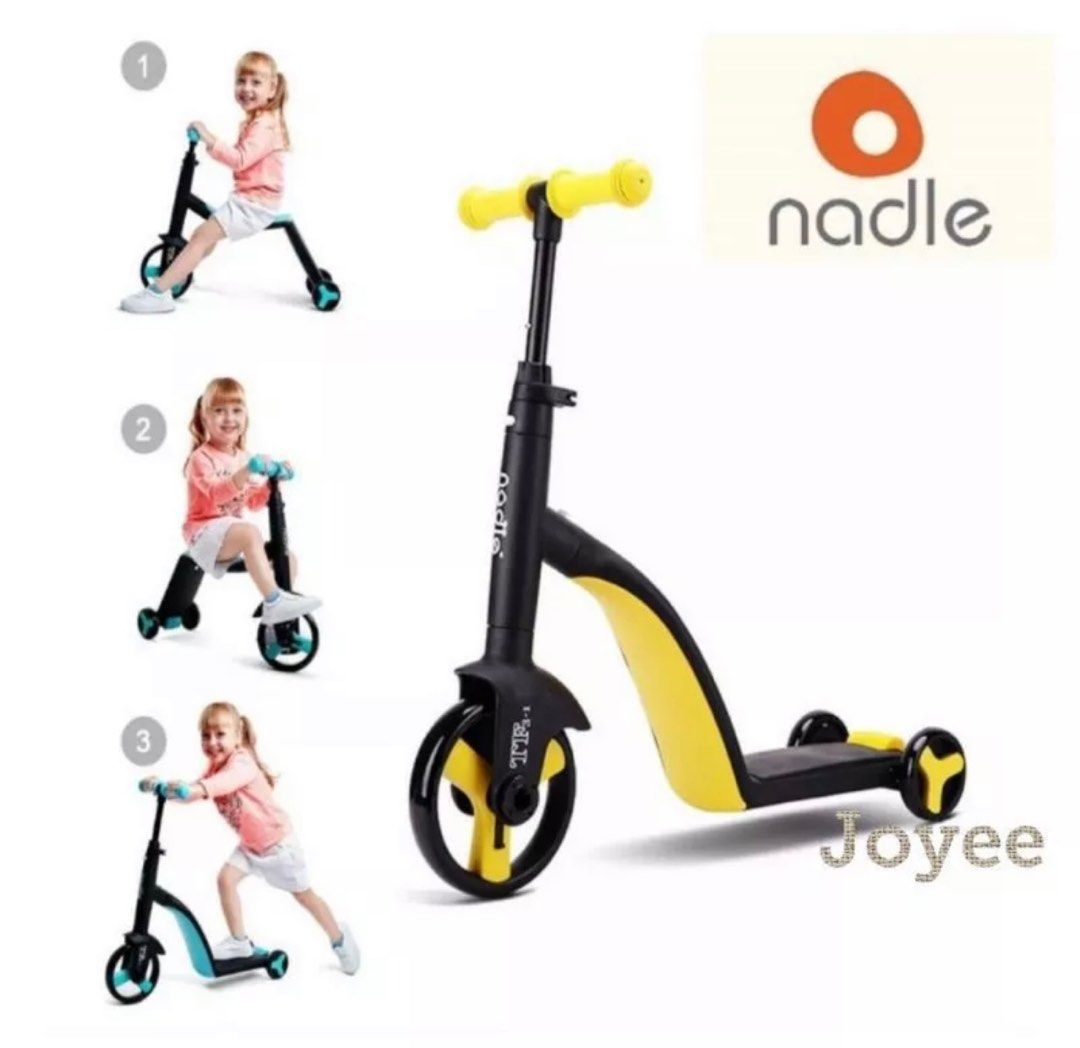 3-in-1 Nadle Kids Scooter Trike Multifunction, Hobbies & Toys, Toys ...