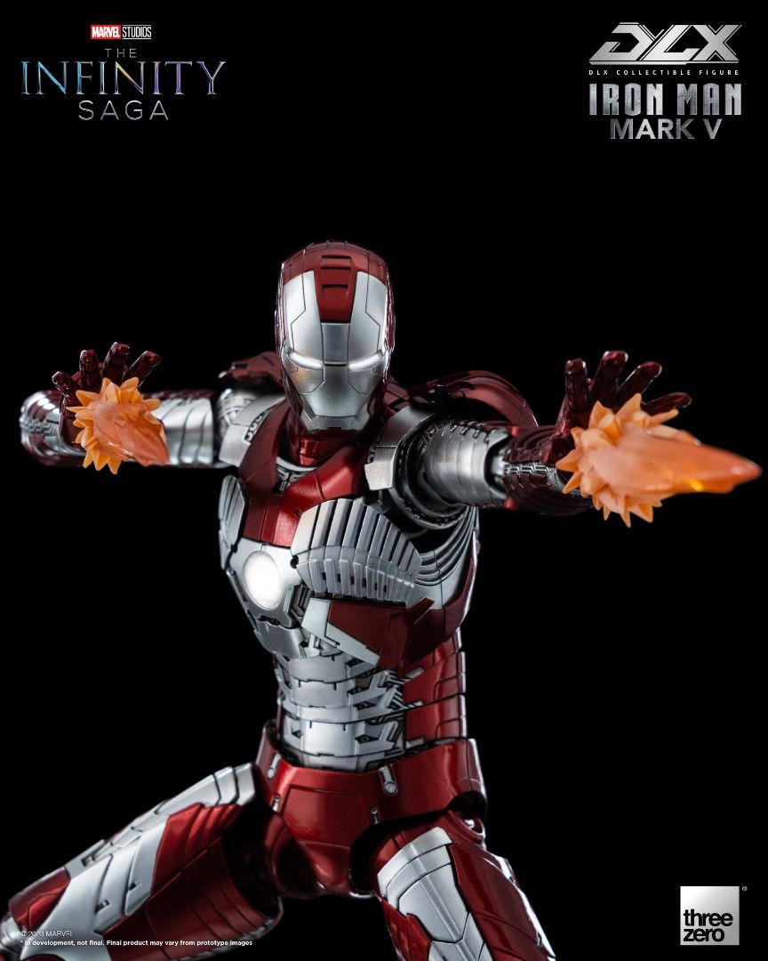 🔥 Threezero DLX Iron Man Mark 5 Ironman MK5 鋼鐵俠 合金成品, 興趣及遊戲, 玩具 & 遊戲類 - Carousell