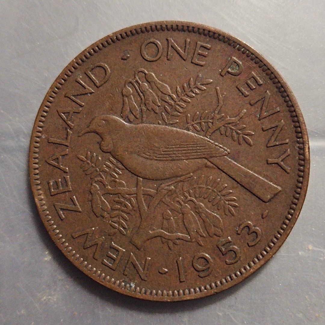 A86. 1953 New Zealand one penny #BJ, Hobbies & Toys, Collectibles ...