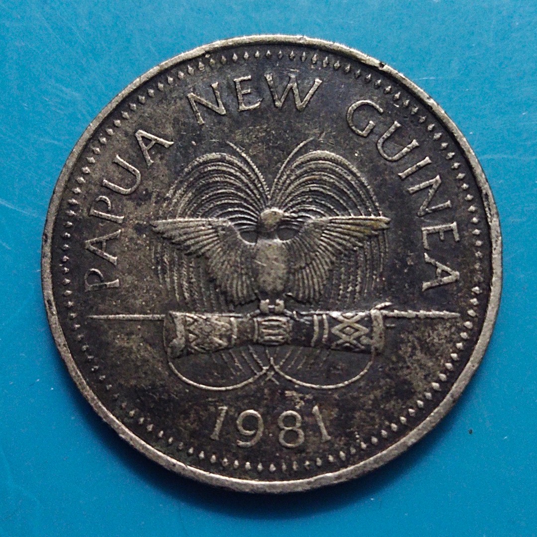 A92. 1981 Papua New Guinea 20 toea #BJ, Hobbies & Toys, Collectibles ...