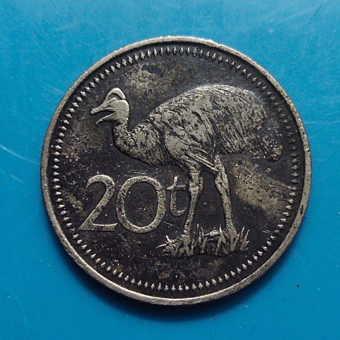 A92. 1981 Papua New Guinea 20 toea #BJ, Hobbies & Toys, Collectibles ...