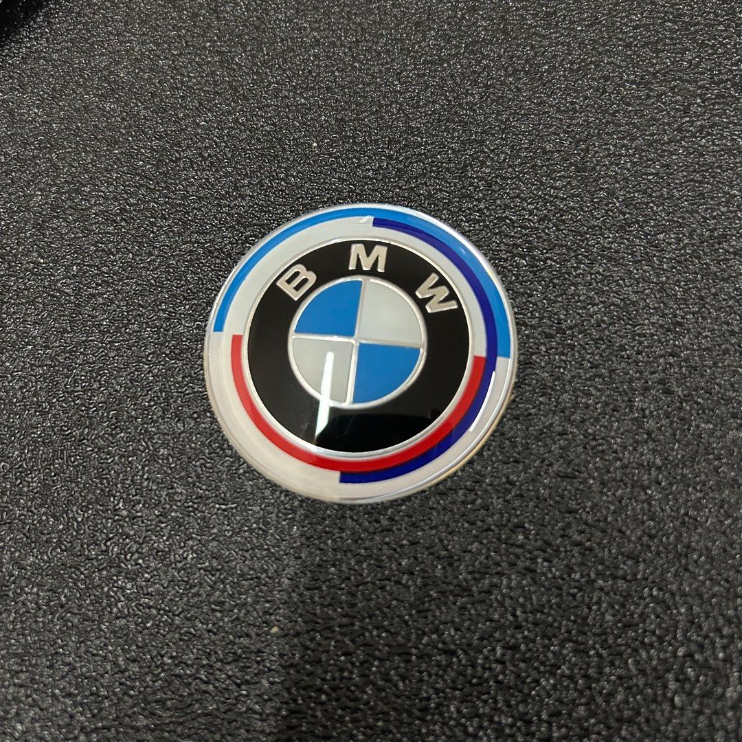 BMW 50th Anniversary Logo Emblem Front Rear Steering Wheel Logo For X1 ...