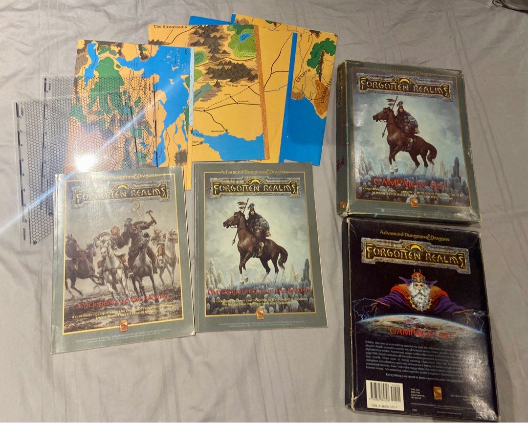AD&D Forgotten Realms Campaign Setting Boxed Set, Hobbies & Toys, Books ...