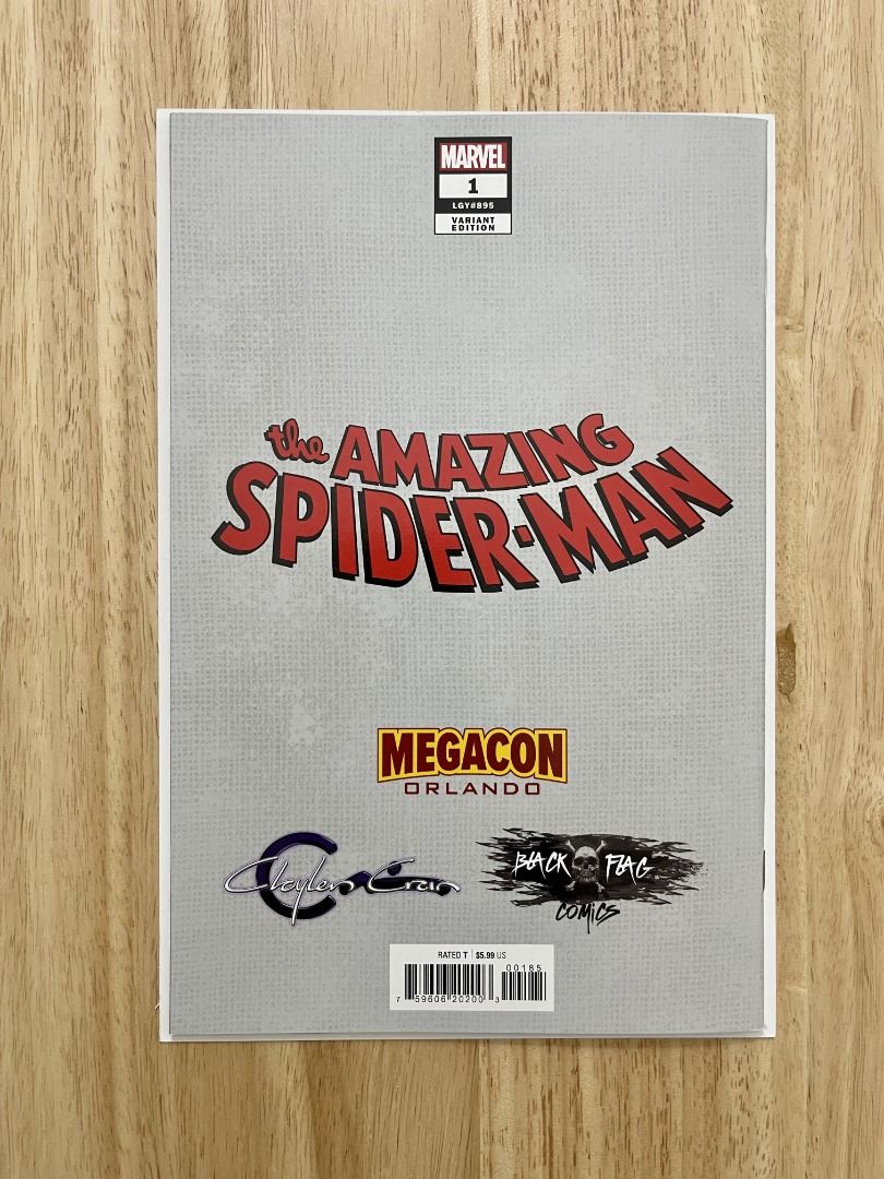 AMAZING SPIDER-MAN #1 (2022) CLAYTON CRAIN MEGACON EXCLUSIVE ASM 301 ...