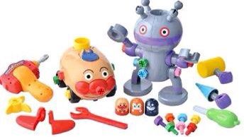 Anpanman DIY Assembly Toy Set, Run, Move, Neji Neji Anpanman Go ...
