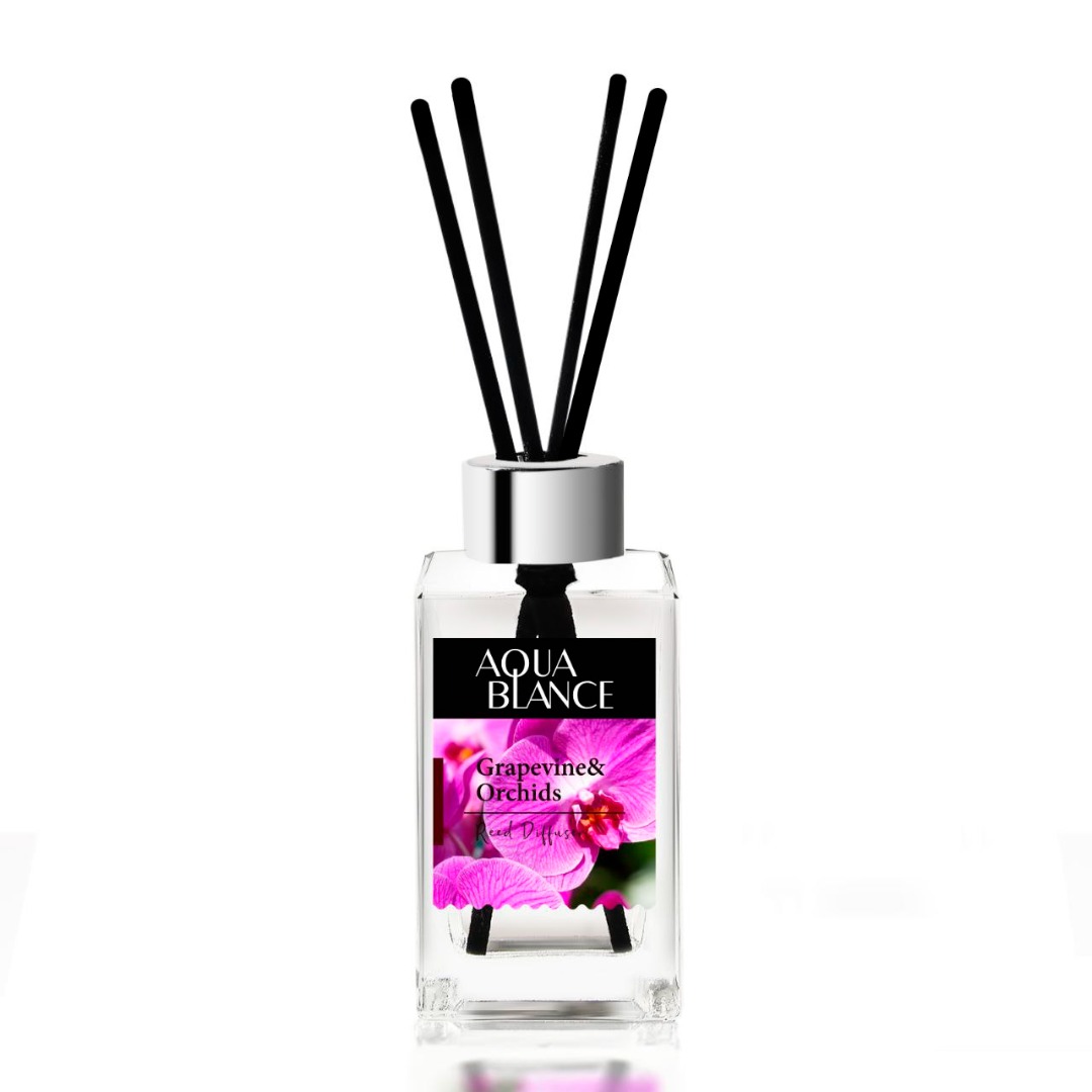 AQUABLANCE 110ML GRAPEVINE & ORCHIDS REED DIFFUSER | ESSENTIAL OIL ...