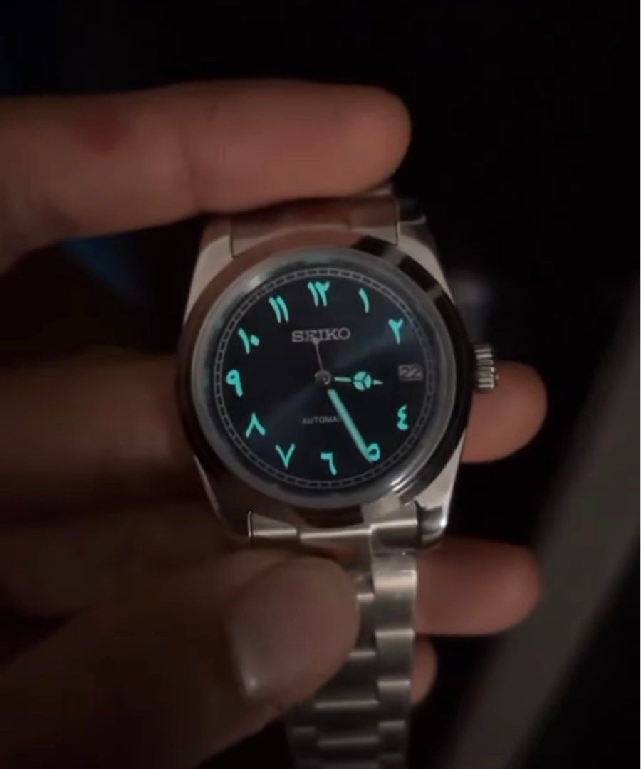 Arabic dial Seiko mod, Luxury, Watches on Carousell