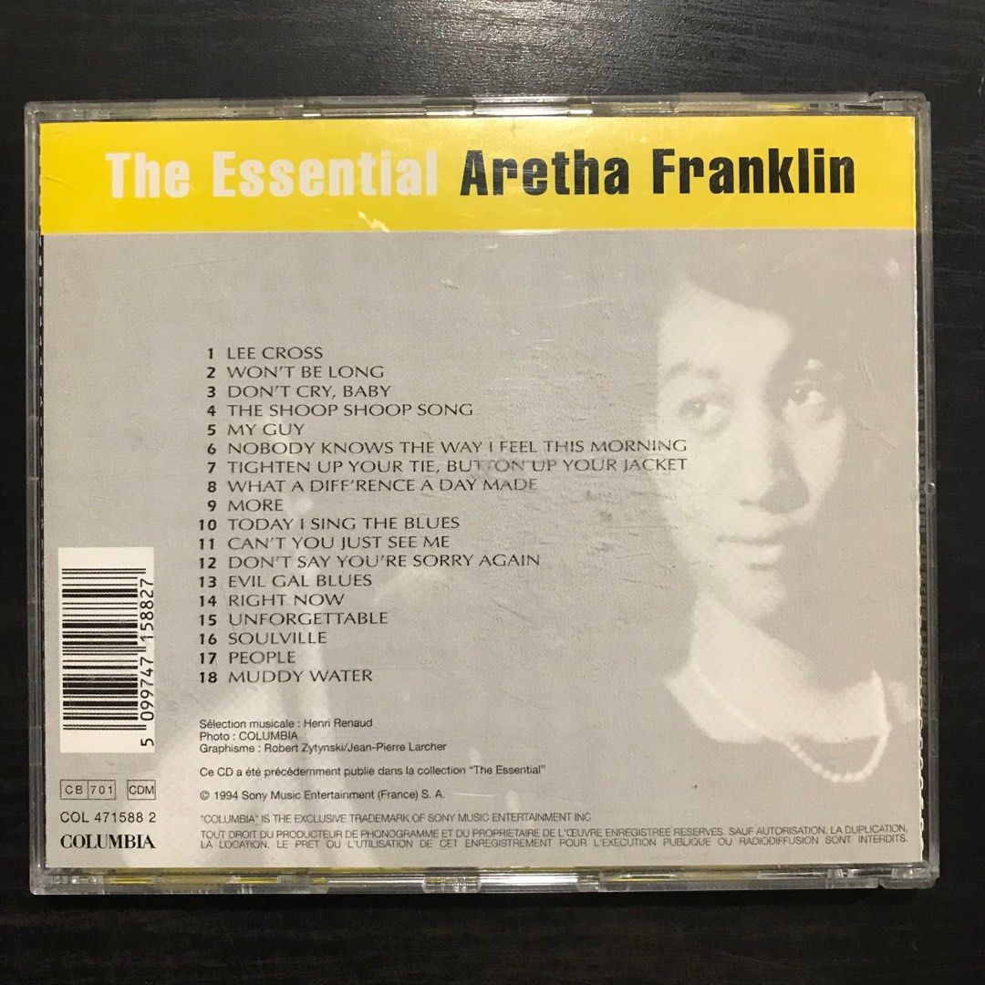 Aretha Franklin CD (Box Ipoh), Hobbies & Toys, Music & Media, CDs & DVDs on Carousell