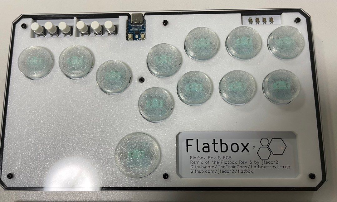 Art Case Fightcake flatbox RGB leverless stickless all button ...