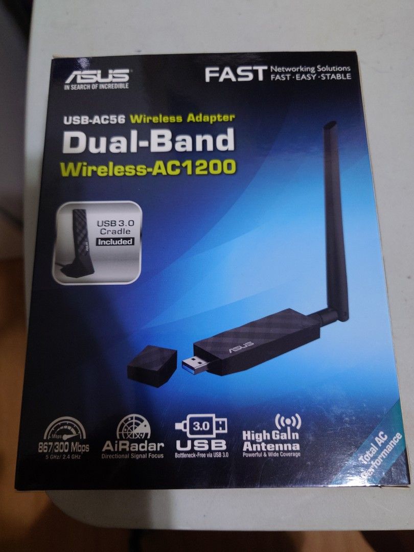 Asus usb ac55 wireless adapter, Computers & Tech, Parts & Accessories ...