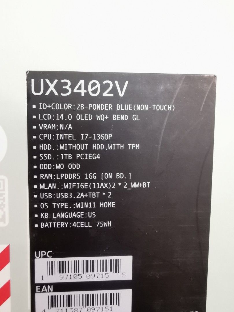 Asus Zenbook 14 UX3402V, Computers & Tech, Laptops & Notebooks on Carousell