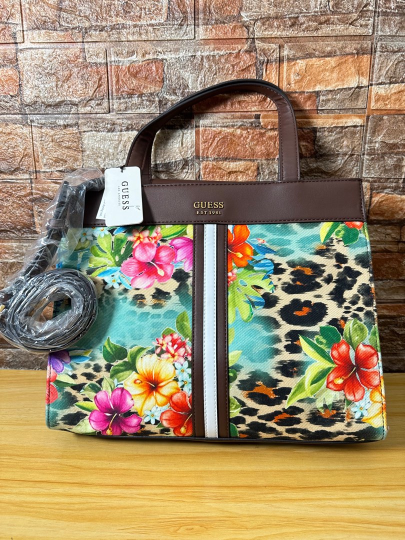 Authentic Guess Floral Two Way Bag on Carousell