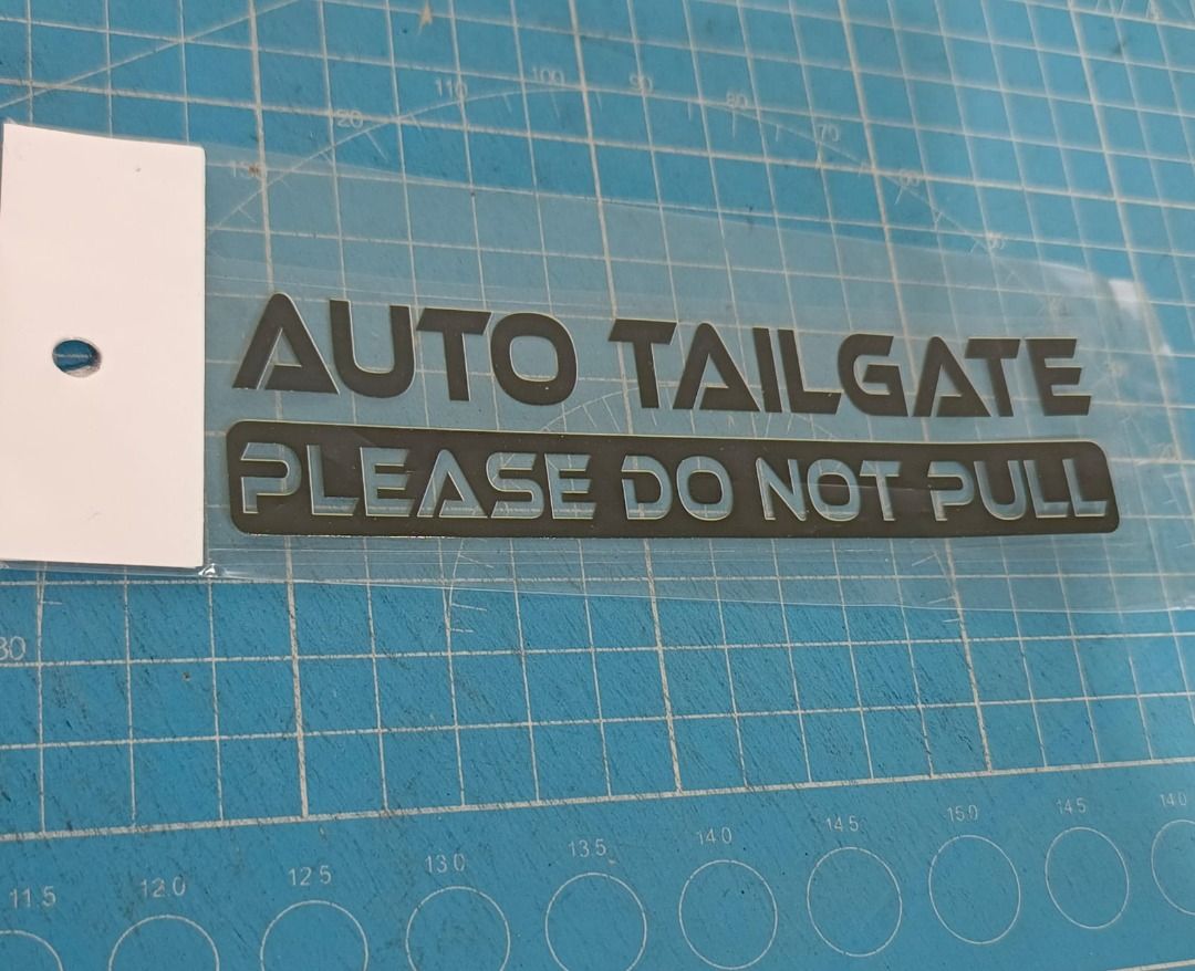 Auto TailGate Sticker * tail gate, tail boot, auto boot door, do not ...