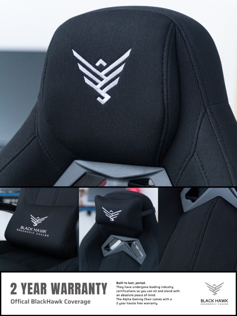 Black Hawk ALPHA Gaming Chair / Gaming Chair / Computer Chair (E-Sports ...