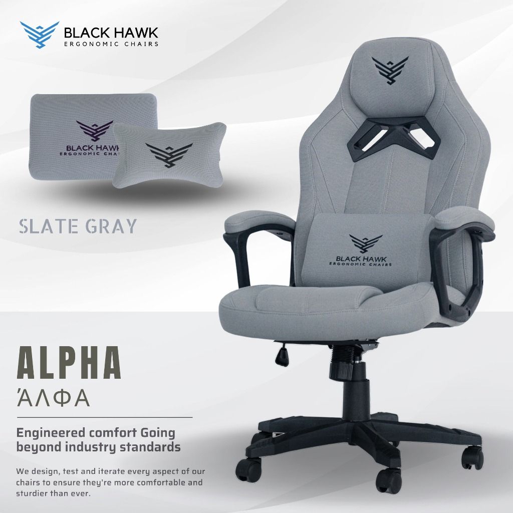 Black Hawk ALPHA Gaming Chair / Gaming Chair / Computer Chair (E-Sports ...