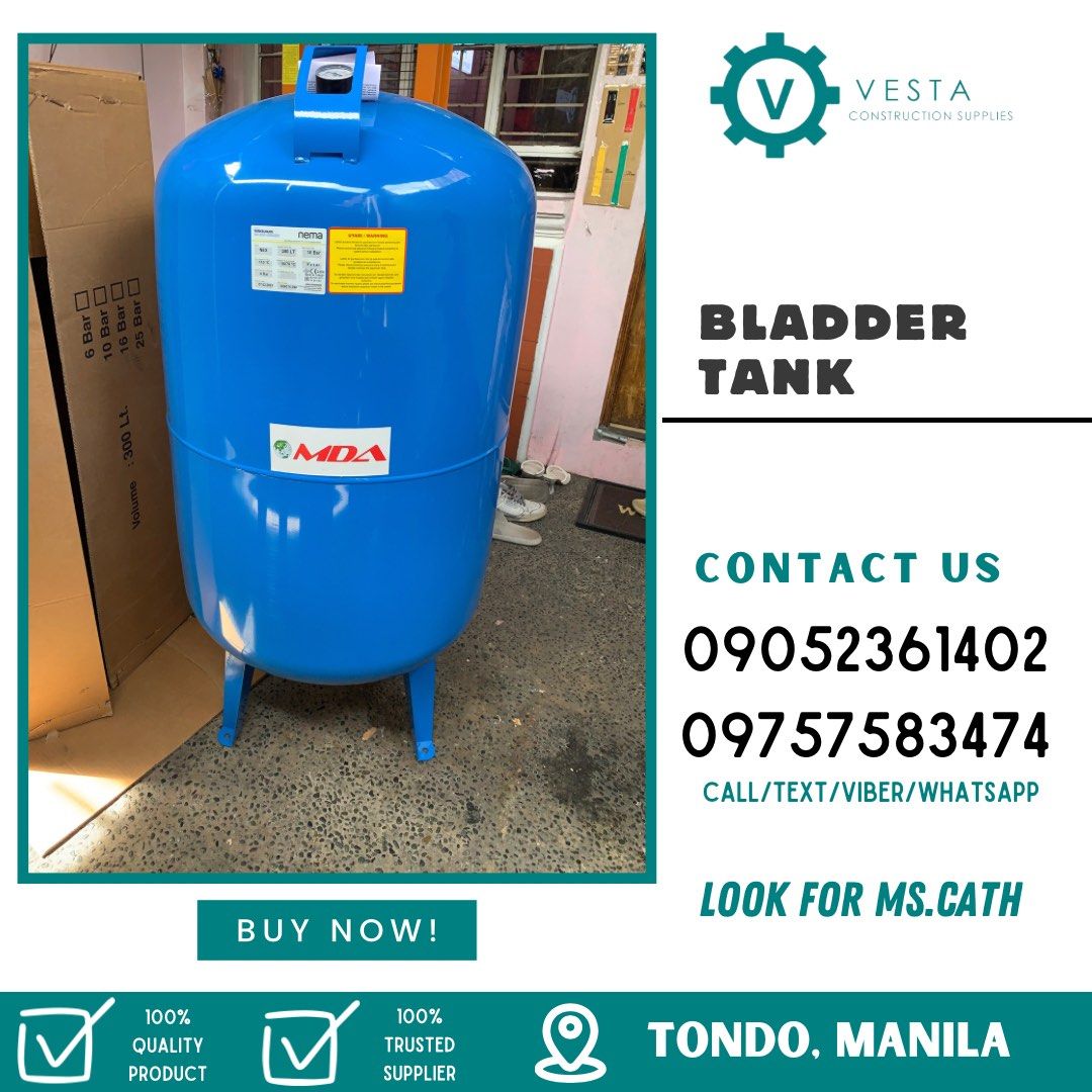 Bladder tank, Commercial & Industrial, Industrial Equipment on Carousell