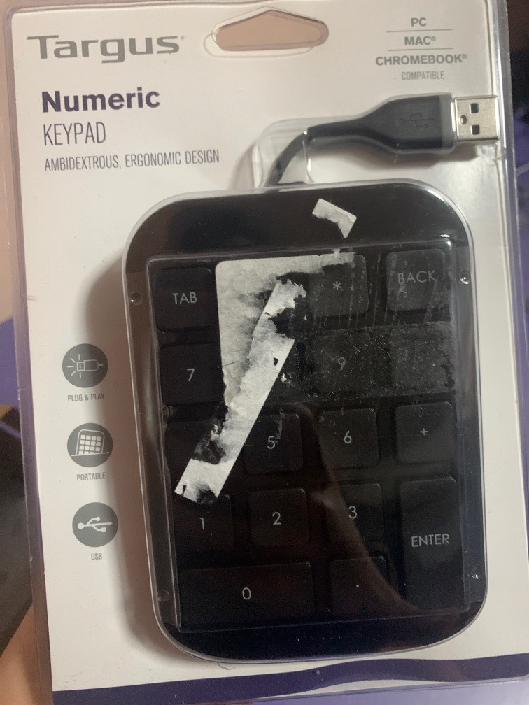 BNIB Targus Numeric Keypad, Computers & Tech, Parts & Accessories, Computer Keyboard on Carousell