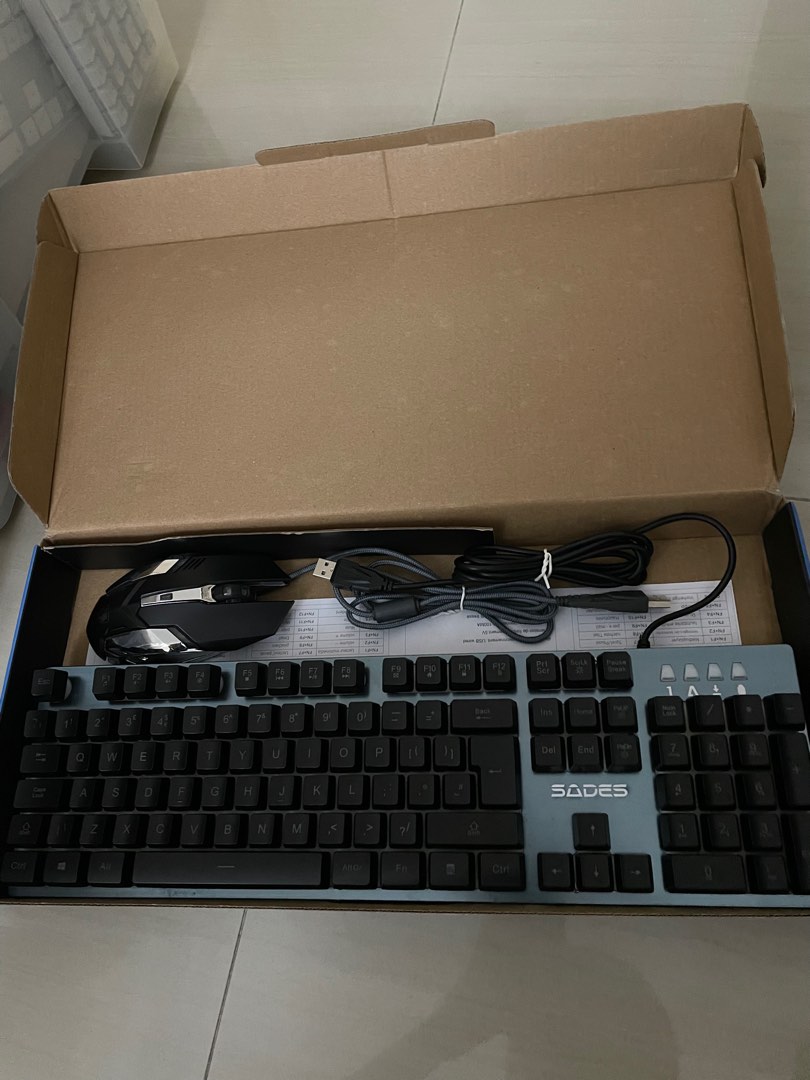 Brand new gaming keyboard with mouse set, Computers & Tech, Parts ...