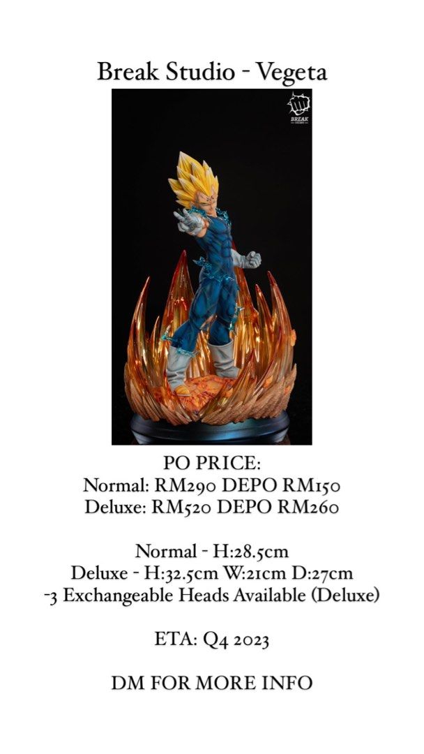 Break Studio - Vegeta, Hobbies & Toys, Toys & Games on Carousell