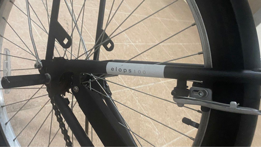 BTWIN Bicycle Elops 100 Low Frame Single Speed - Black [26 inches ...