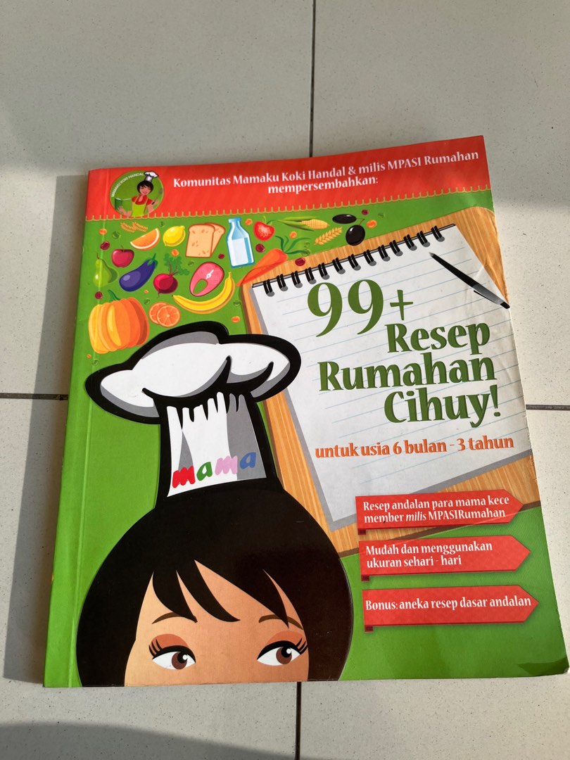 Buku “99+ resep rumahan cihuy utk 6bln-3thn”, Buku & Alat Tulis, Majalah & Lainnya di Carousell