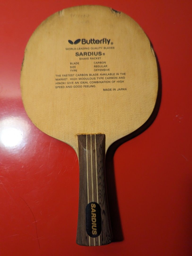 Butterfly Sardius pingpong tabletennis, Sports Equipment, Sports ...