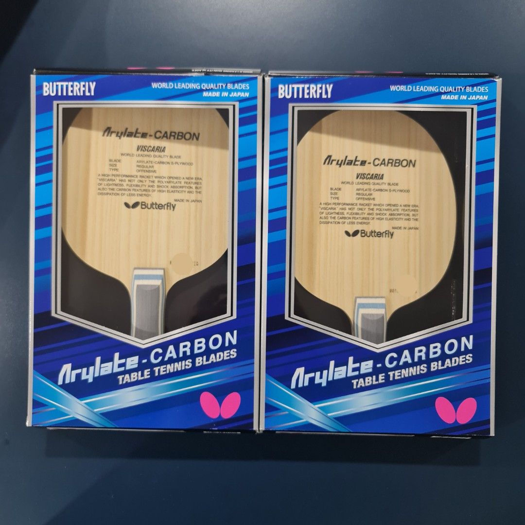 Butterfly Viscaria FL handle Table Tennis Blade Racket, Sports ...