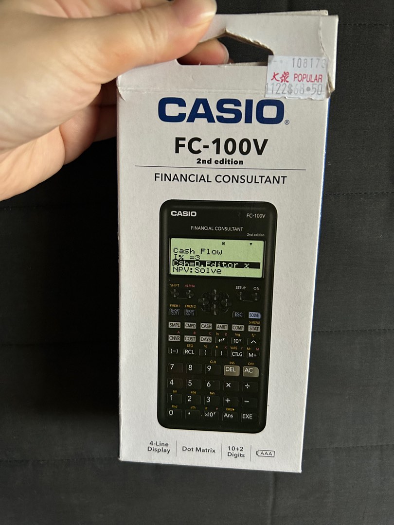 Casio FC-100V Financial Calculator, Hobbies & Toys, Stationery & Craft ...