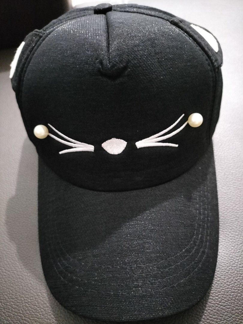 Cute Cat Ear Cap, Men's Fashion, Watches & Accessories, Caps & Hats on ...