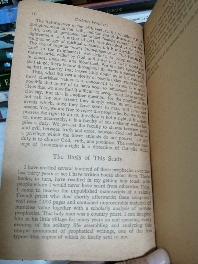 (VINTAGE) Catholic Prophecy: The Coming Chastisement by Yves Dupont ...